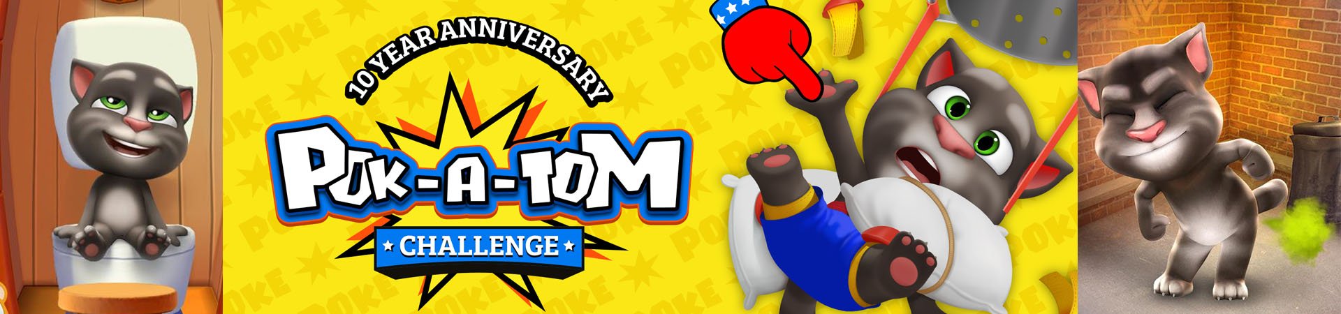 Celebrate Talking Tom's 10th birthday via the global 'Pok-A-Tom ...